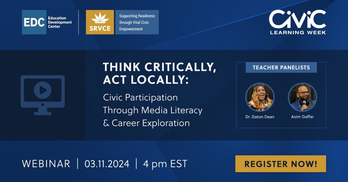 Think Critically, Act Locally: Civic Participation Through Media ...