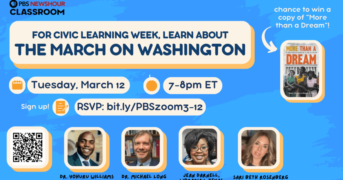 The Full Story of the March on Washington: A LIVE conversation on PBS ...